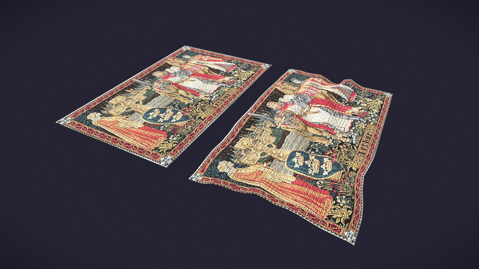 King Arthur Tapestry - Buy Royalty Free 3D model by ...