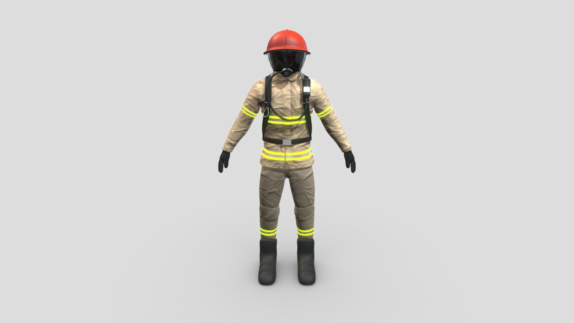 Korea firefighter model - 3D model by nolose (@anlosedesign) [6922807 ...