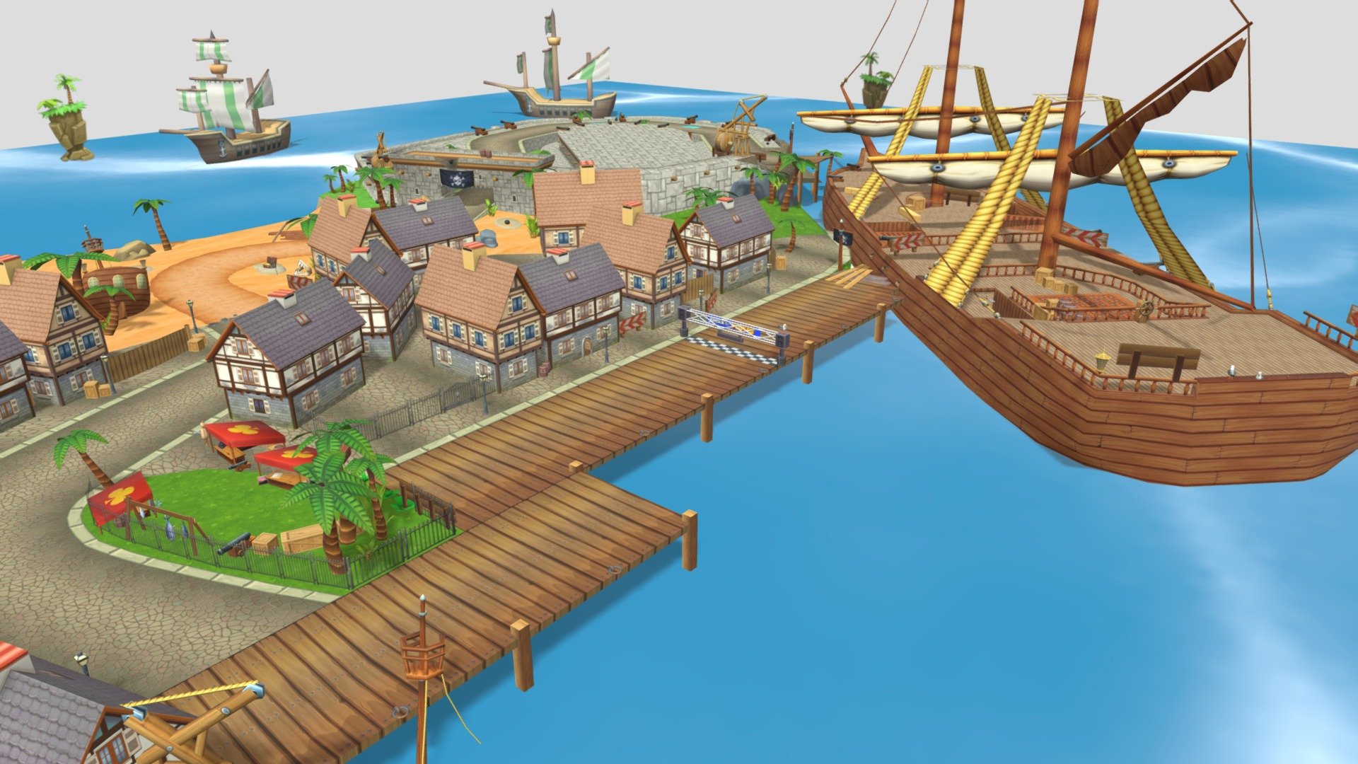 fort royale - Download Free 3D model by amogusstrikesback2 [692353b ...