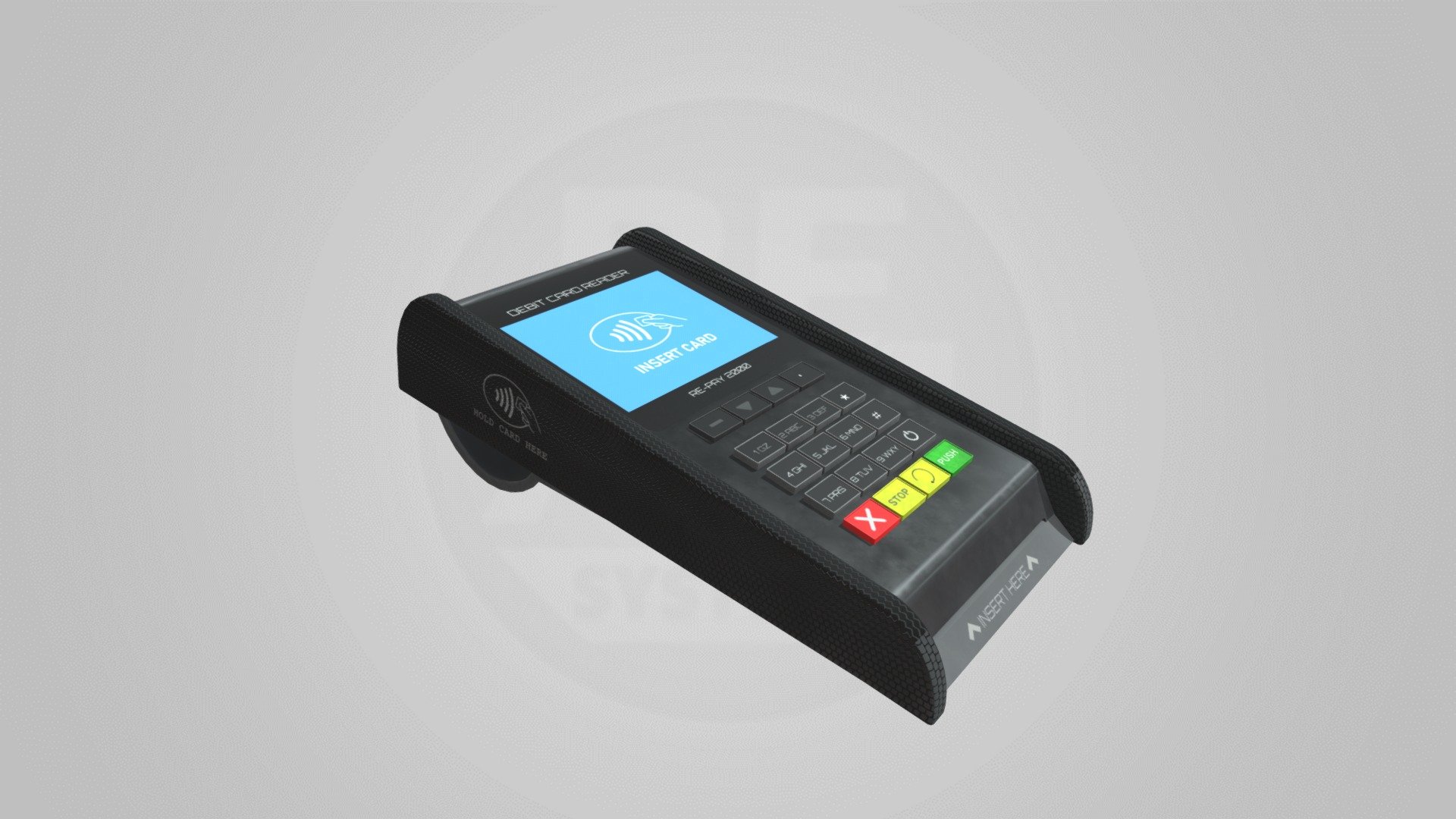 Debit card reader - Buy Royalty Free 3D model by ReamoSystems [692490a ...