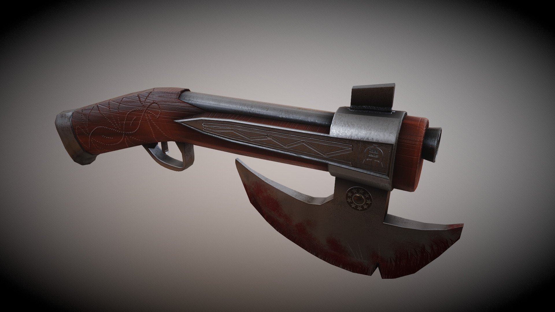 Gun Axe V3 - 3D model by TBONE Creates (@TBONE13) [6929740] - Sketchfab