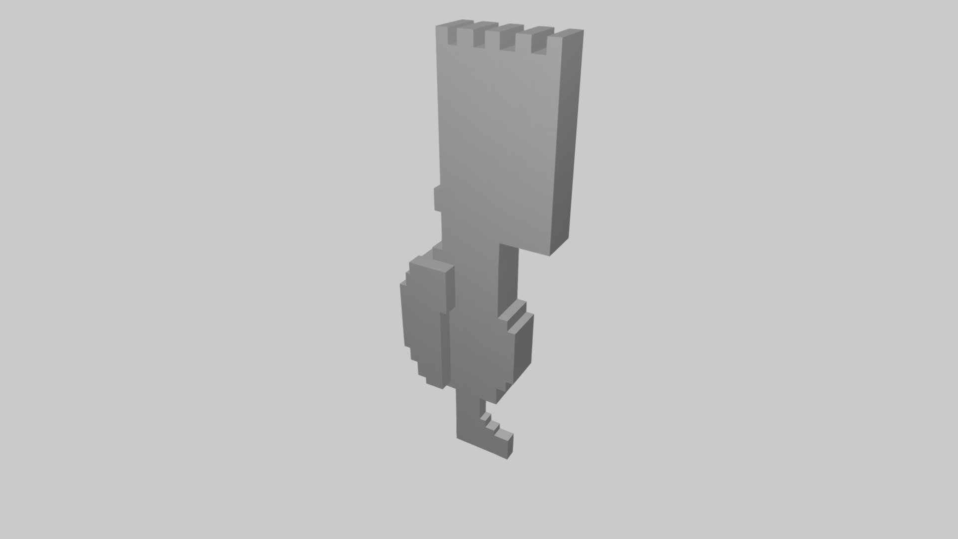 The Simpsons Game (2007) - 8bit Bart - 3D model by eduazy [692d99a ...