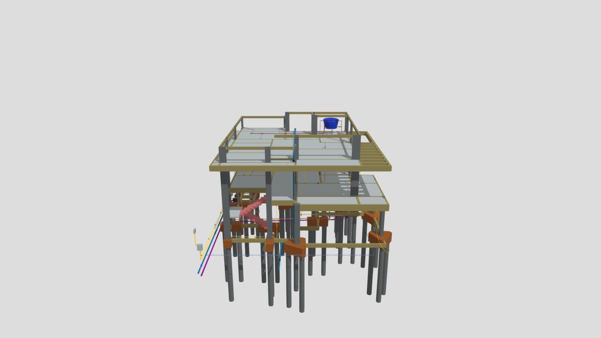 INSTALAÇÕES PREDIAIS LUCAS - 3D model by Praxis - Projetos de ...