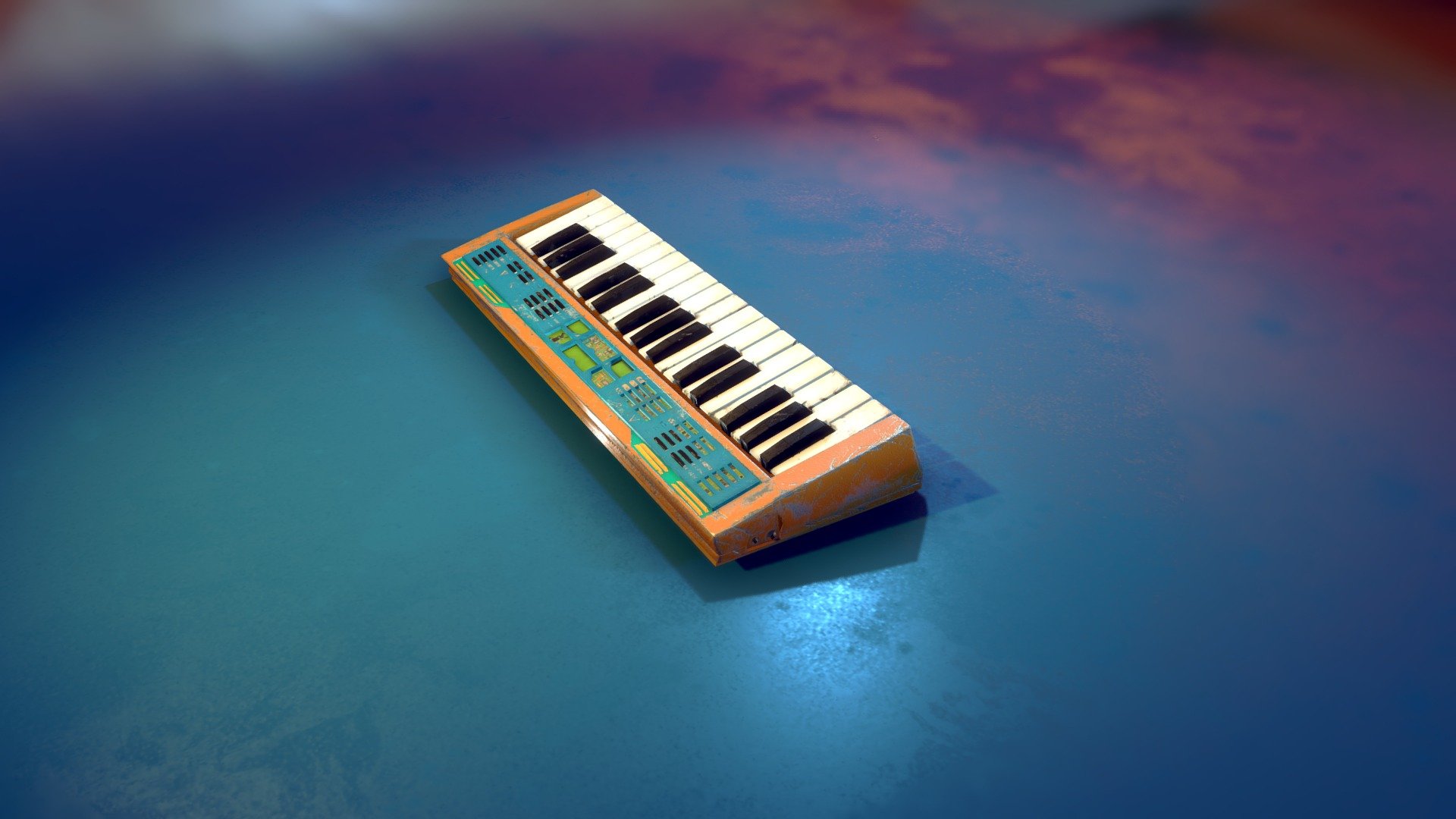 Synth / Keyboard - 3D model by Cat O. (@CatalinObreja) [6931de2 ...