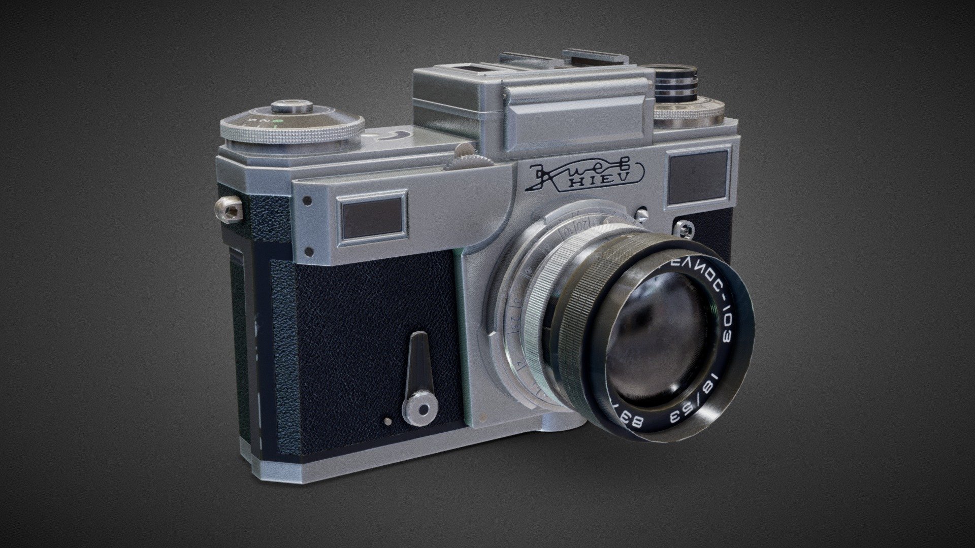 Camera Kiev-4AM + Helios - Download Free 3D model by Ilya Maksimov ...