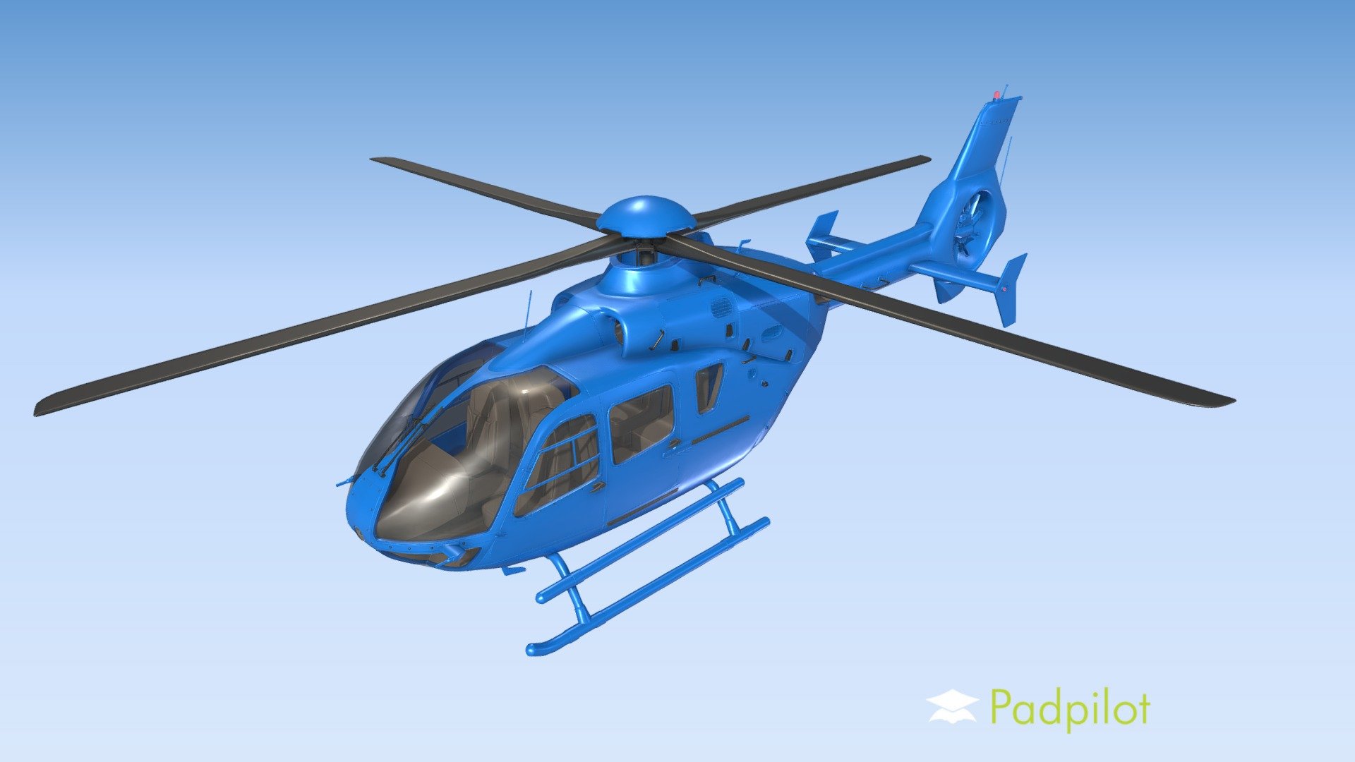 Major Airframe Components of a Helicopter - 3D model by Padpilot ...