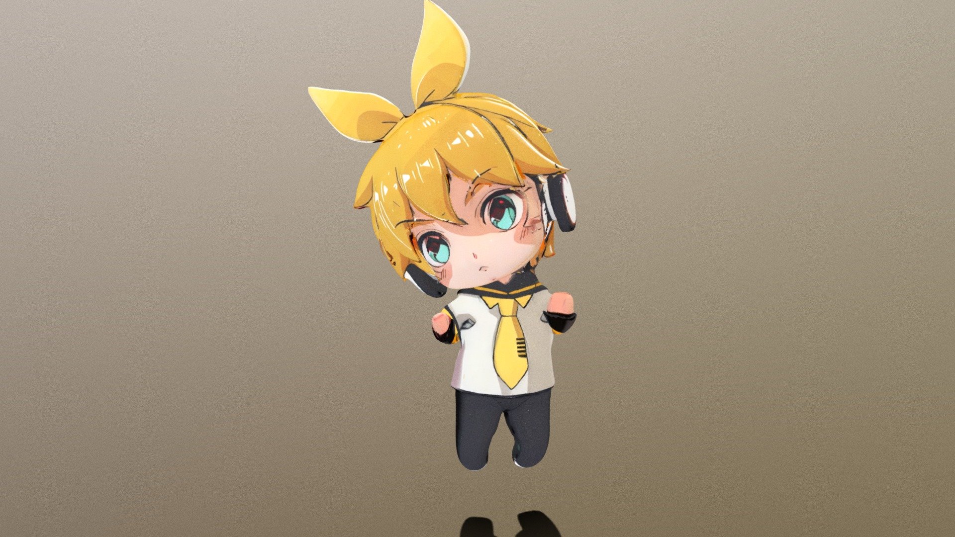 Chibi Len - Download Free 3D model by dartuchiwa [69381d5] - Sketchfab