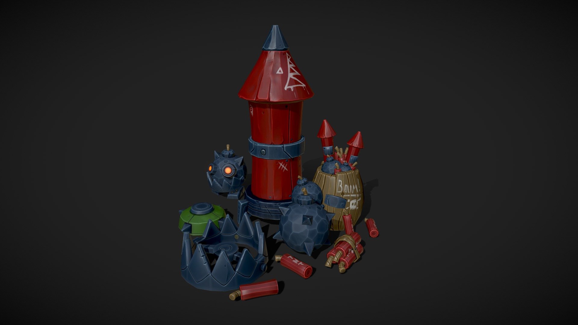 Explosives - 3D model by gggghr04 [6939c7d] - Sketchfab