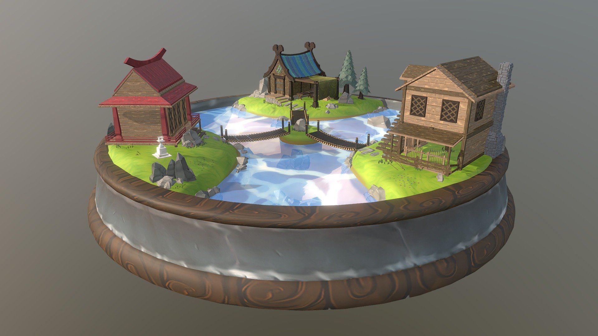 House Diorama - 3D model by WilkoKing [693af36] - Sketchfab