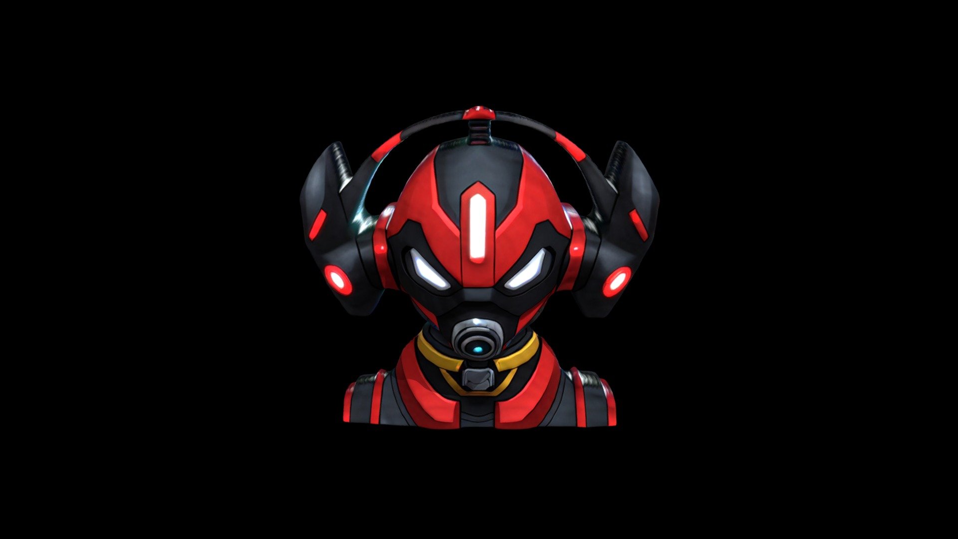 Helmet Mask Robot Cartoon 1750 - Download Free 3D model by klrxyz ...