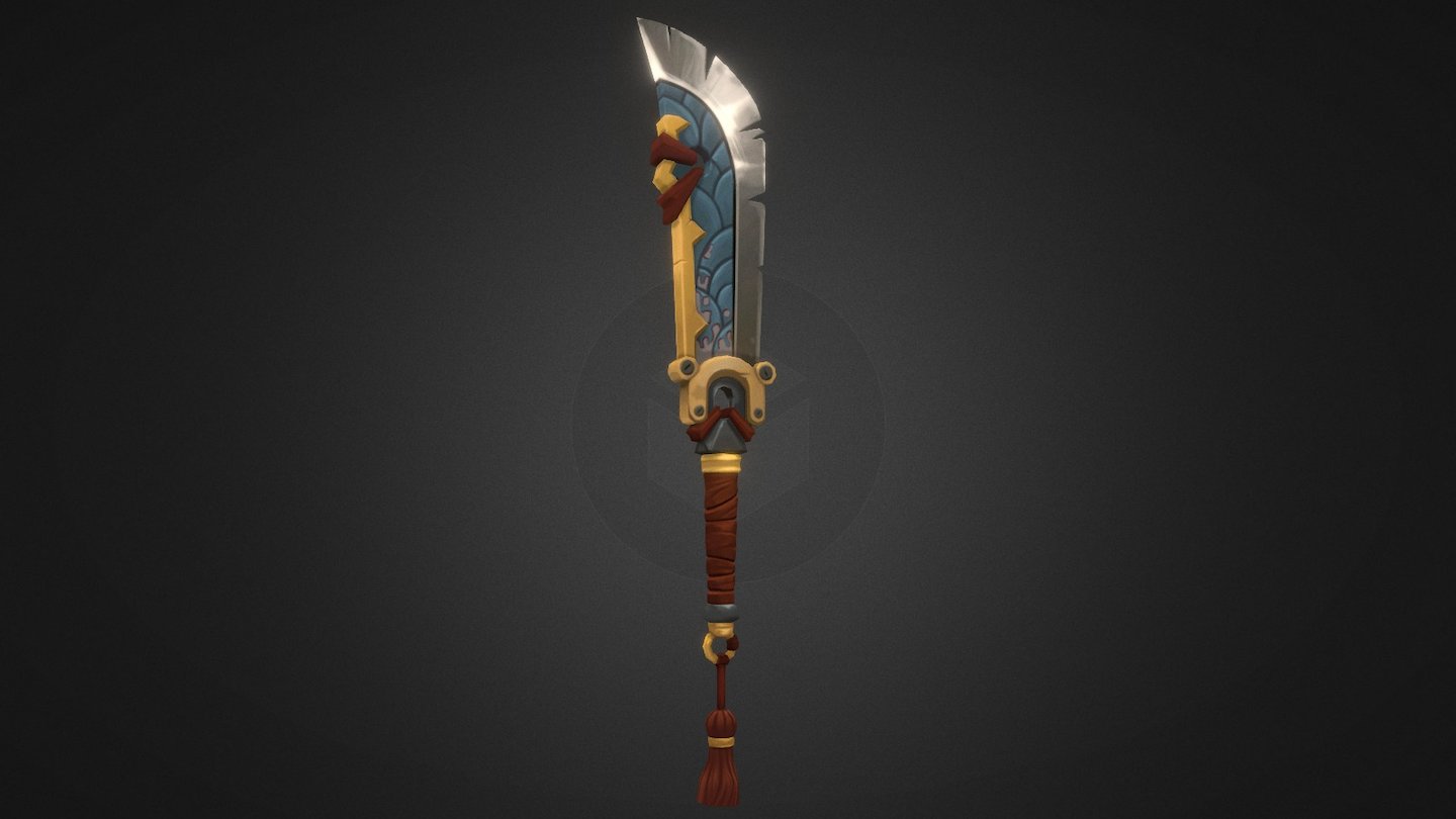 Hand Painted Sword - 3D model by Florian Neumann (@florianneumann ...