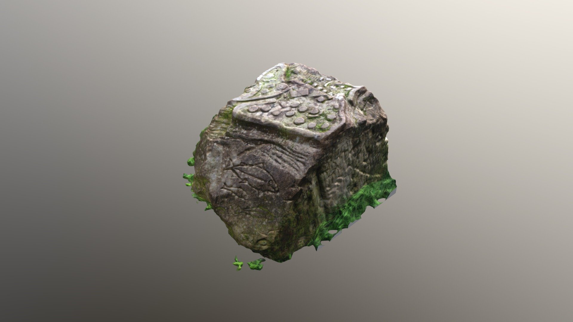 Engraved rock - 3D model by sketchtabs [693e72b] - Sketchfab