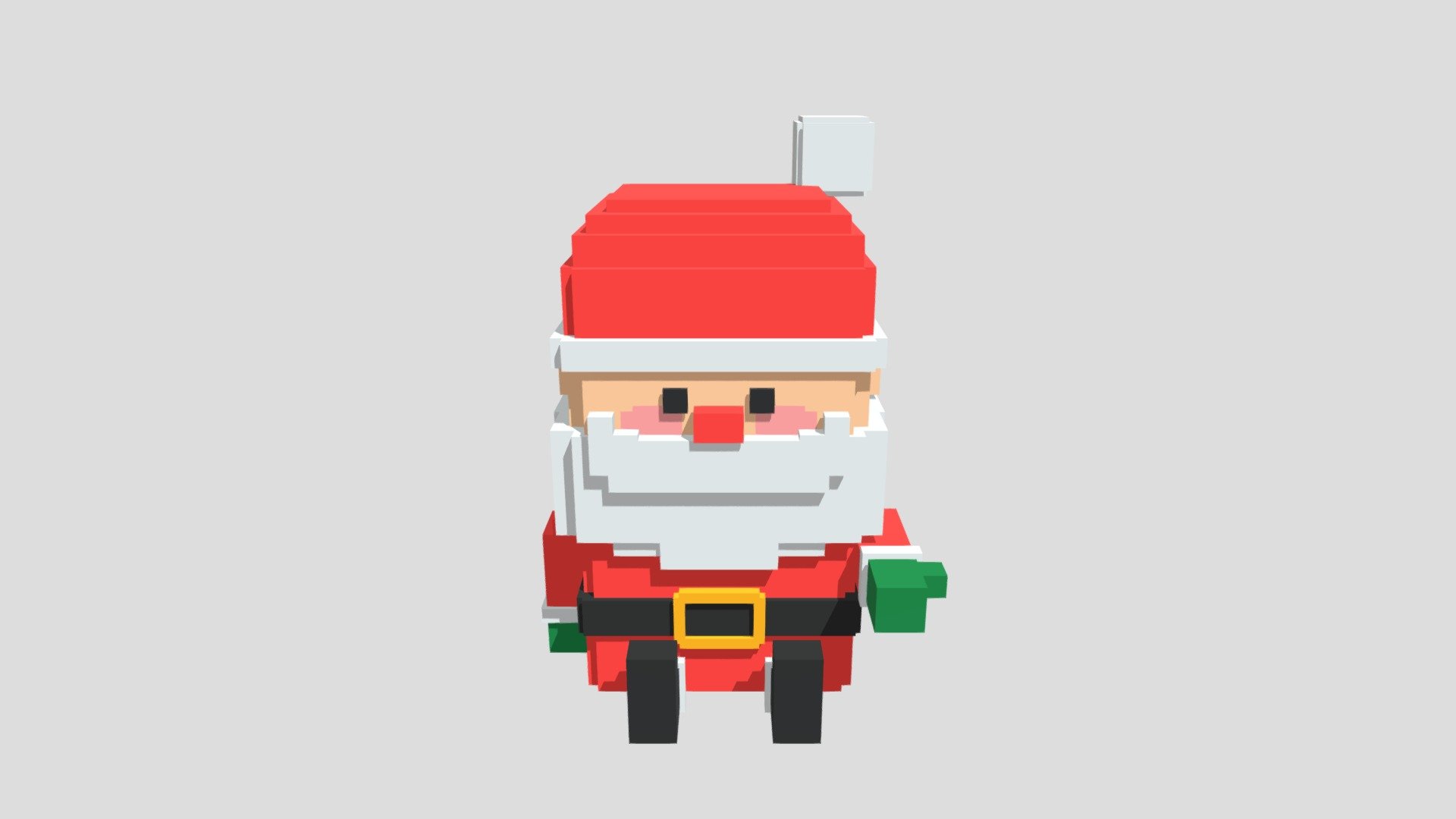 Santa 02 - Download Free 3D model by bong_voxel (@bongcature) [693f6e6 ...