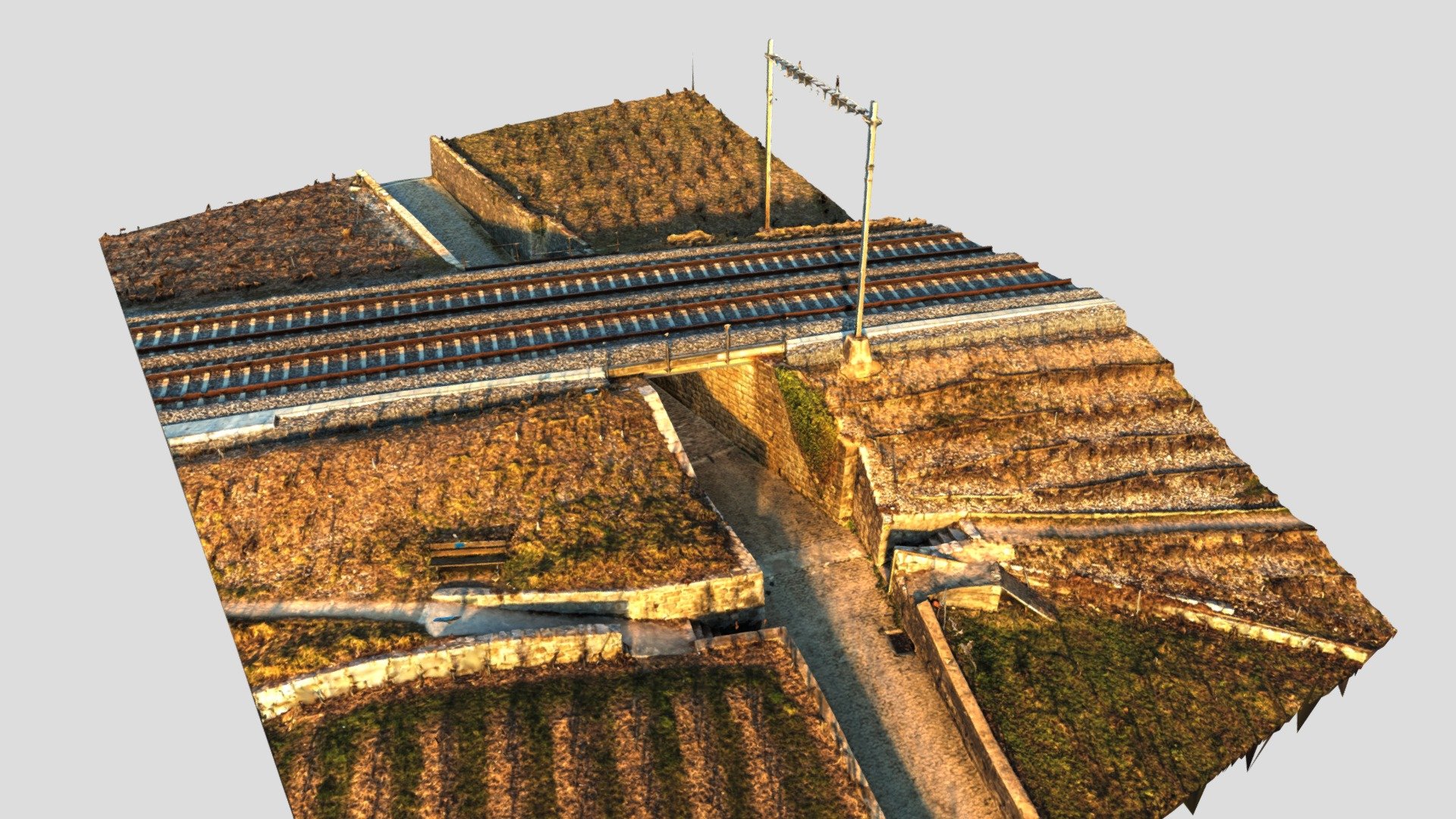Small tunnel under train tracks - photogrammetry - Download Free 3D ...