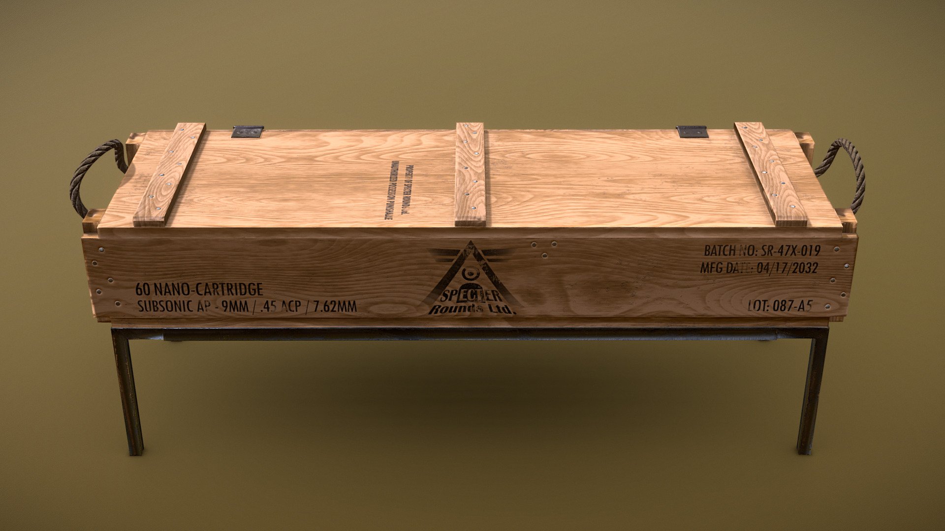 Wooden Ammo Crate - Specter Rounds - Download Free 3D model by Andrew ...
