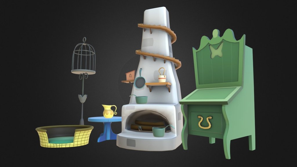 FC - Living Room Props - 3D model by Olivia Sabatka (@discopears ...