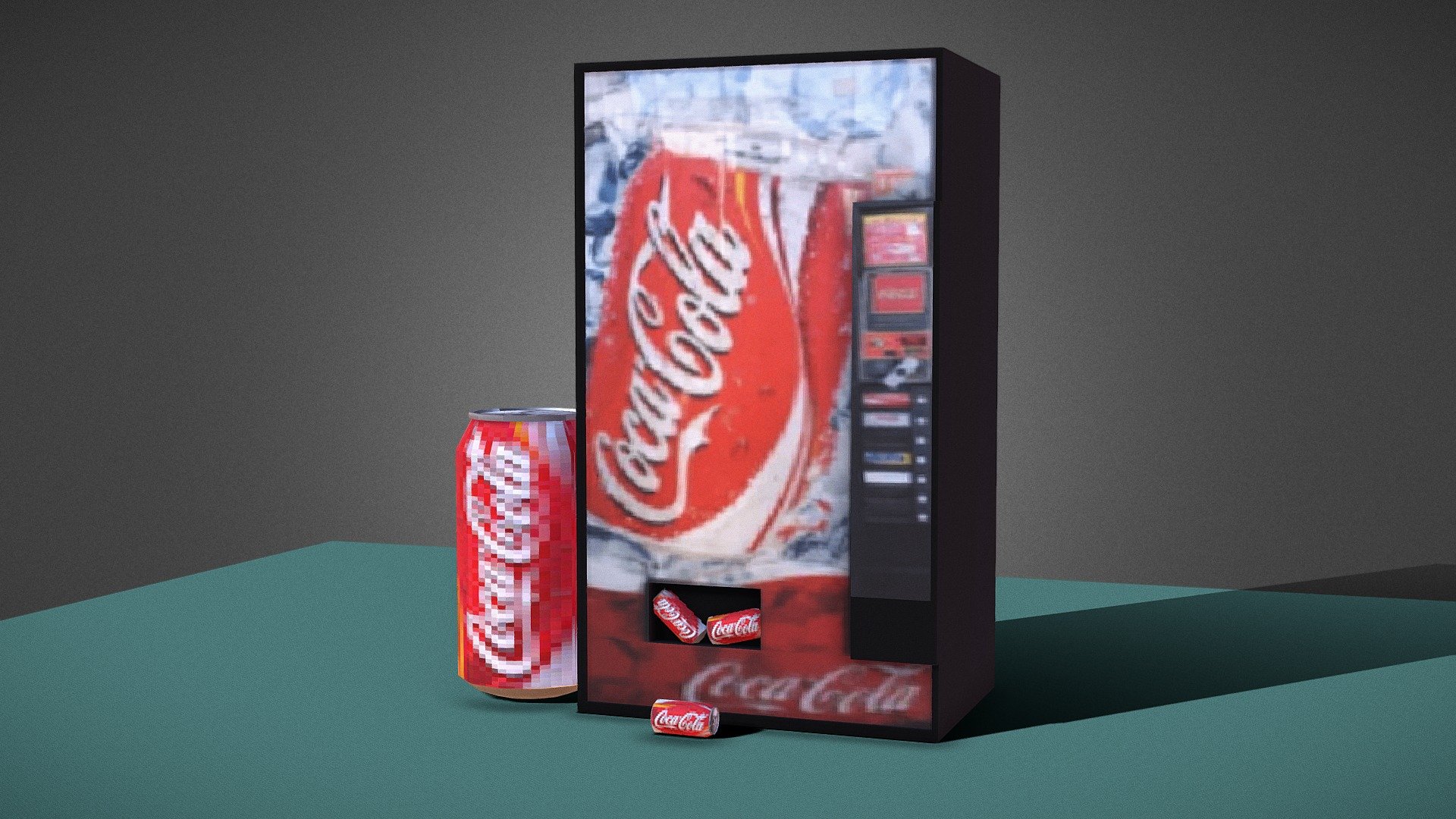 Vending machine low poly - Download Free 3D model by Roma Armario ...