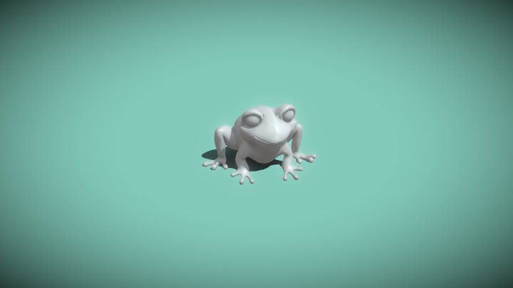 Cartoon-frog-base-mesh 3D models - Sketchfab