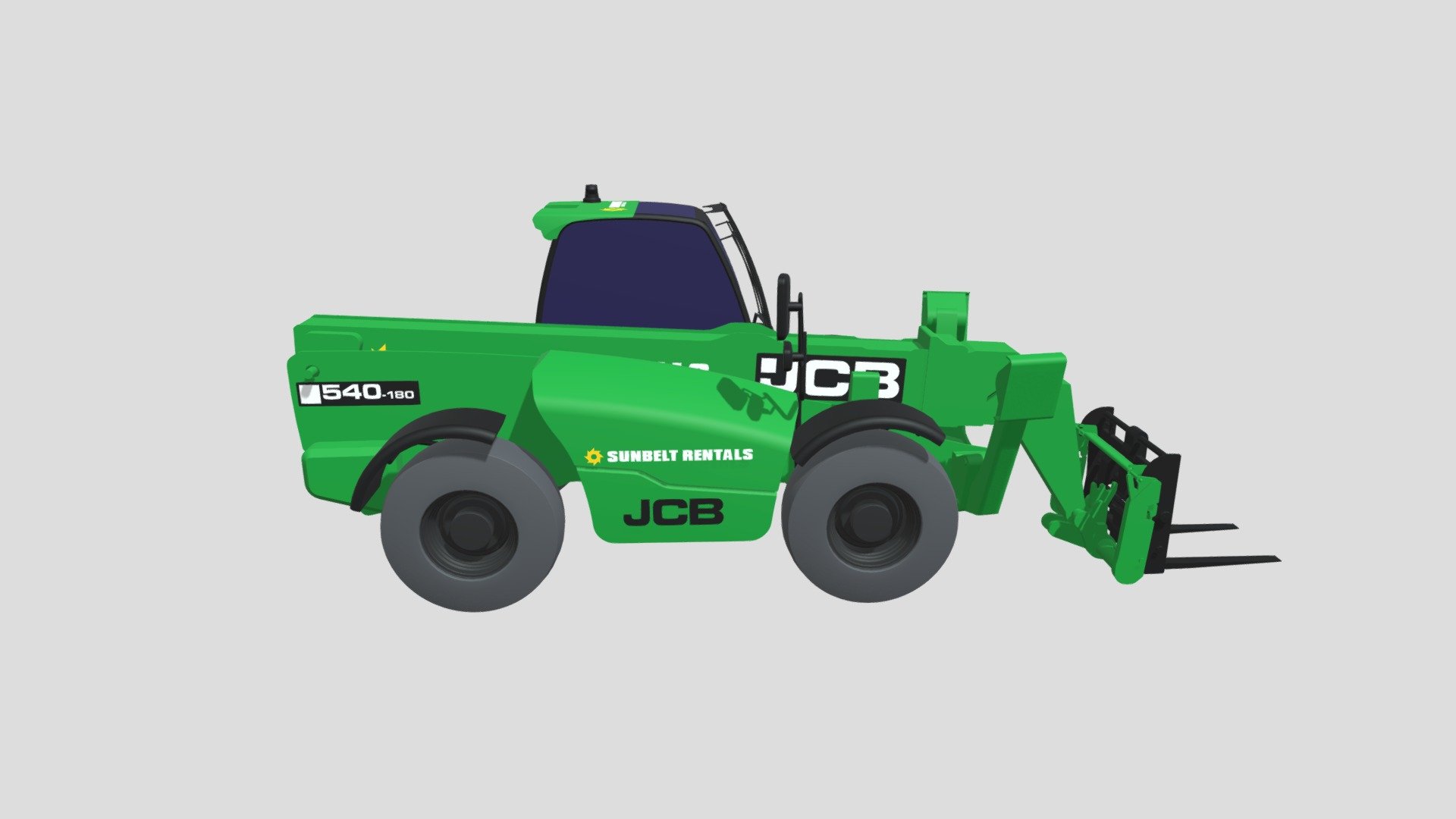 Sunbelt Rentals Telehandler 540V180 With Forks - 3D model by bimstore ...