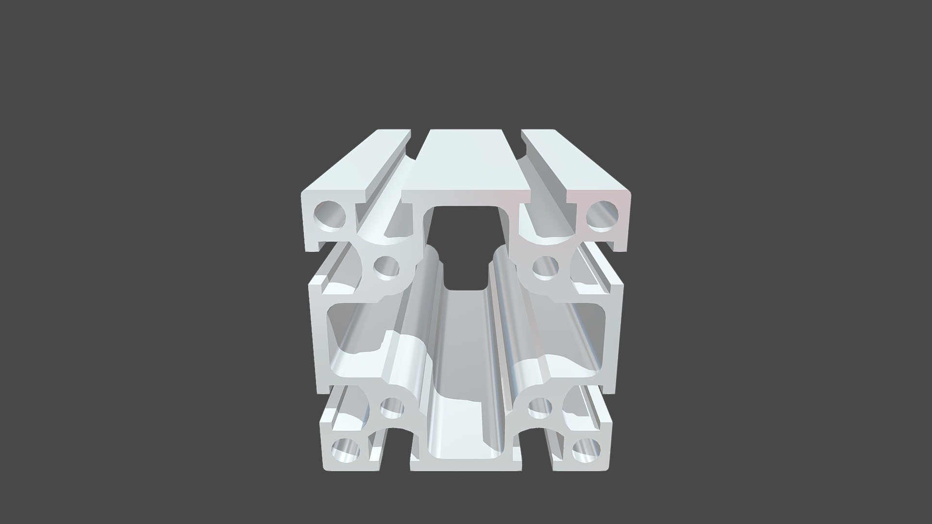 【EFS-6060 鋁擠型】60x60 - Aluminium Extrusion - 3D model by 明銳機械股份有限公司 ...