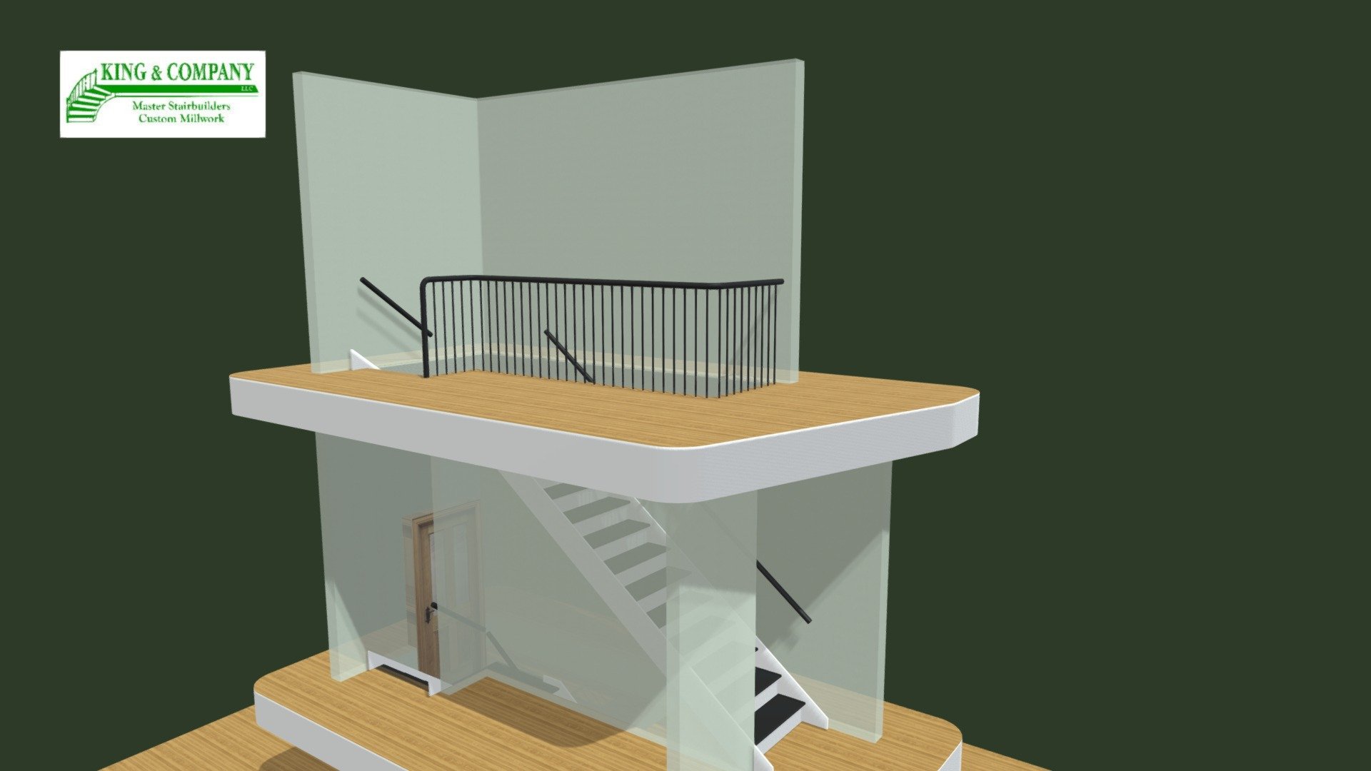 Noyes Main Stair Revised 3-21-23 - 3D model by Kingstair (@Kingstairs ...