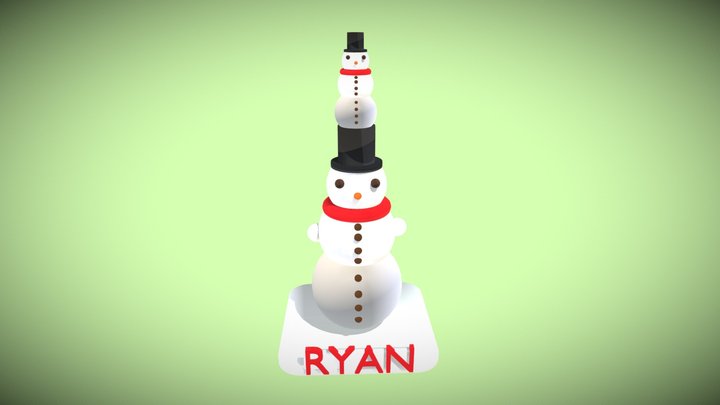 Snowman-blender 3D models - Sketchfab