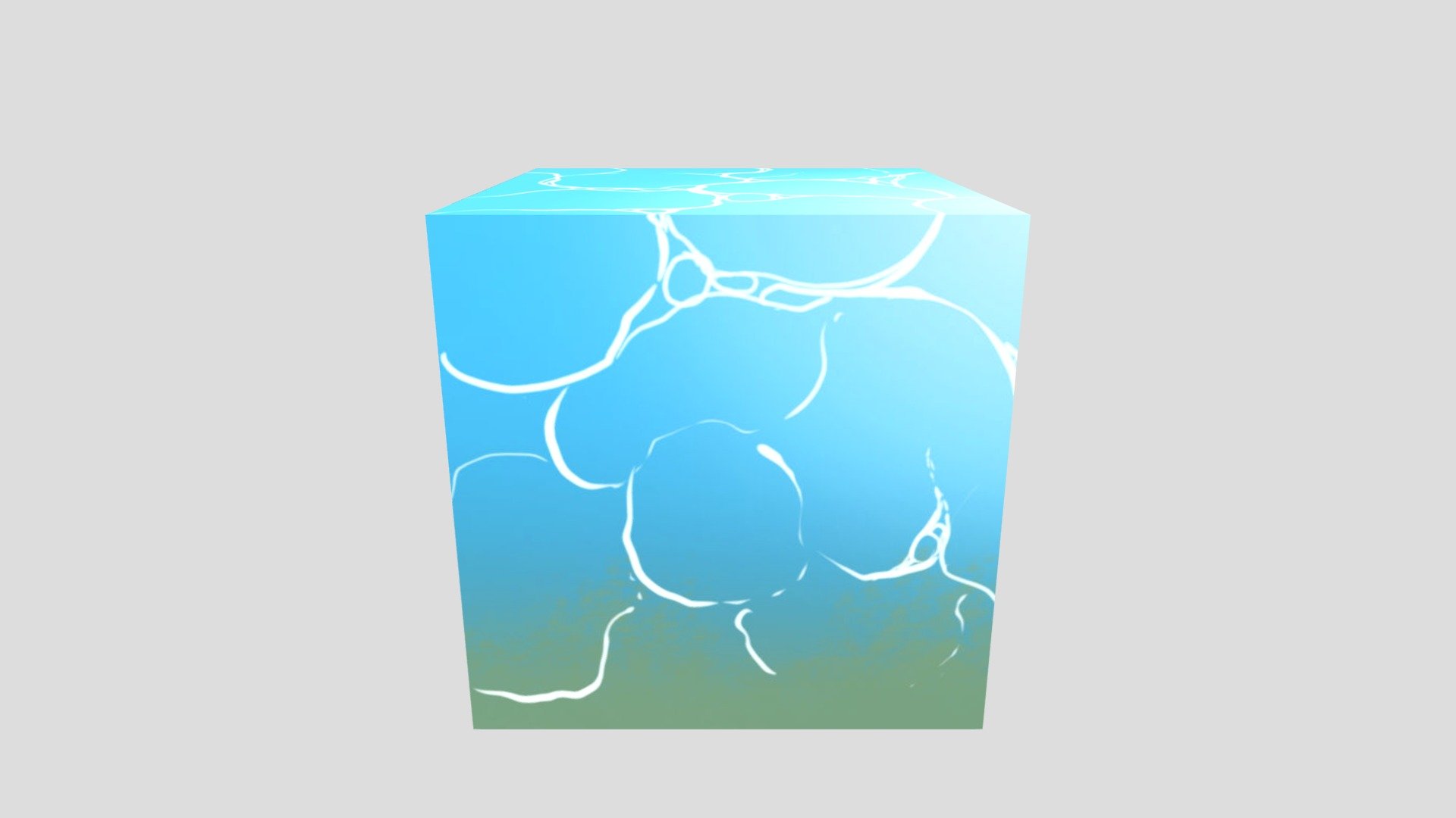 Cube_ Water - 3D model by Daniel Pelegrin (@DanielPelegrin) [694e10c ...