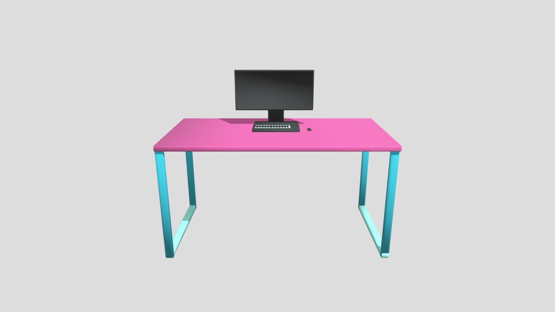 Desk And Computer - 3D model by henryfallows [694eab9] - Sketchfab