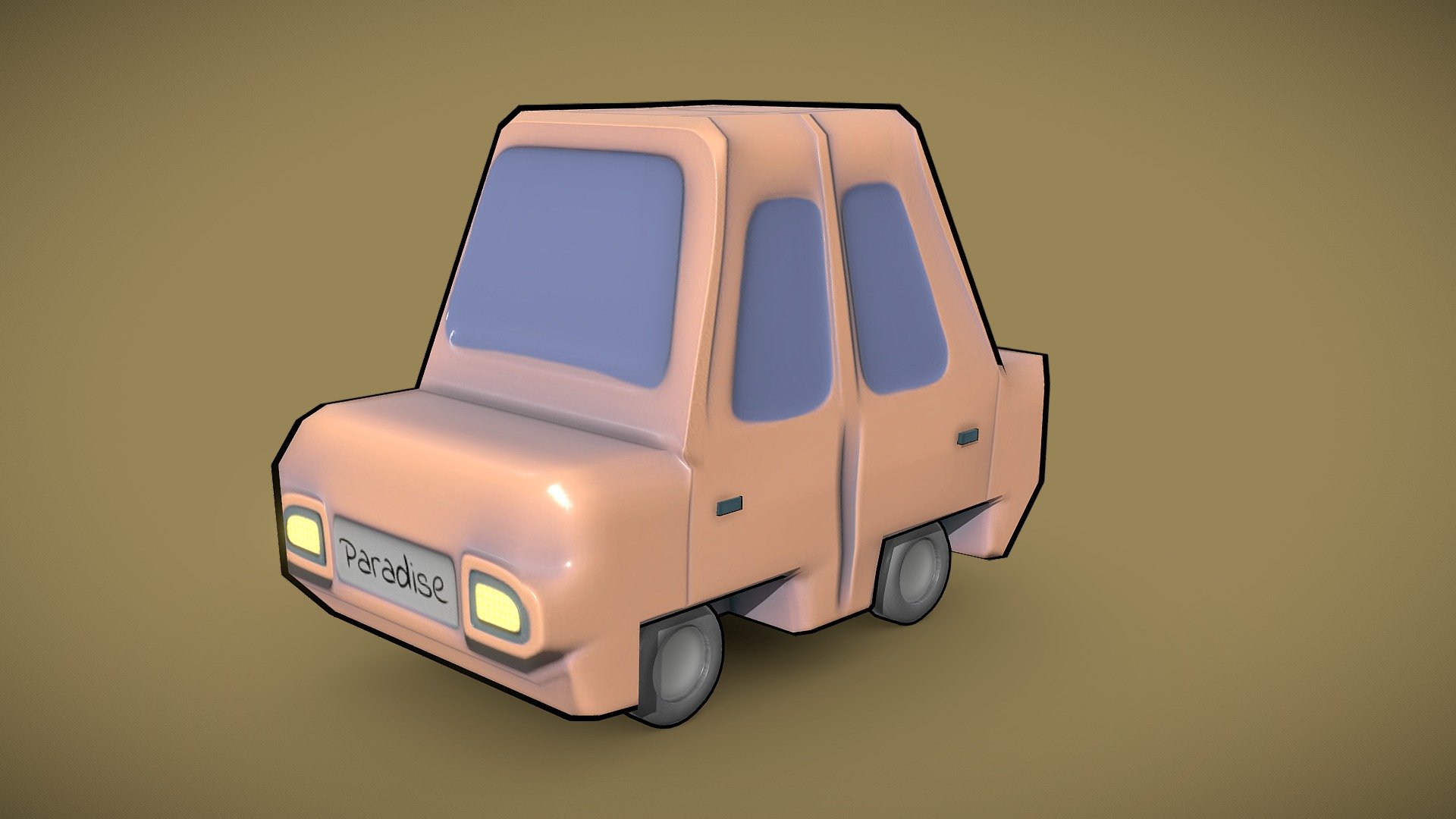 Stylized Car - Download Free 3D model by Ruslan Abbasov (@3DLaba ...