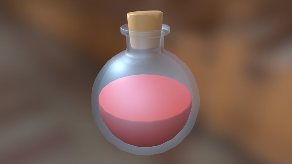 Simple Health Potion - 3D model by BlueSkyWolf09 [6952dc4] - Sketchfab