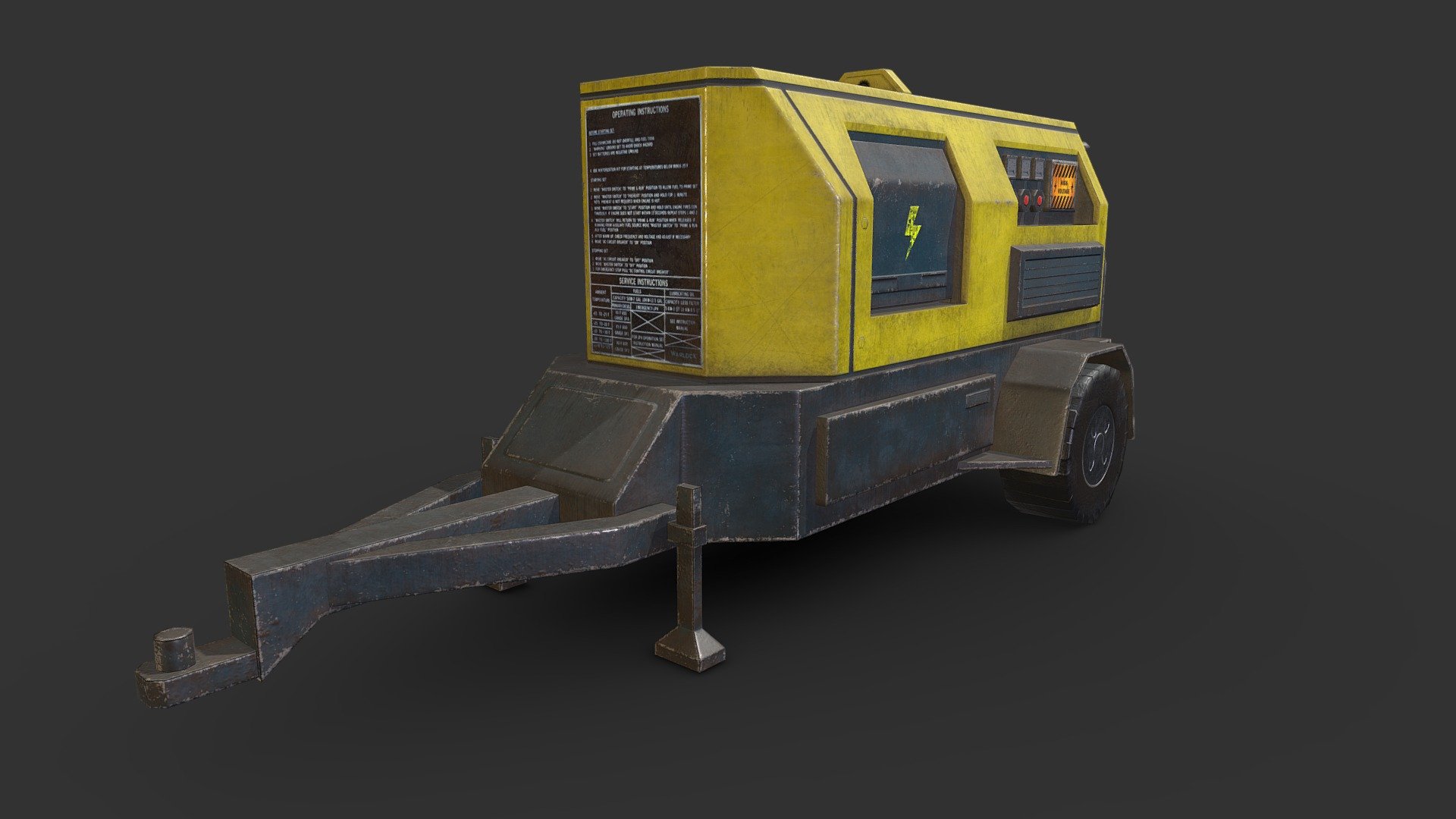 Diesel Power Generator 100% - 3D model by ArtbyWarlocK [6956bc9 ...