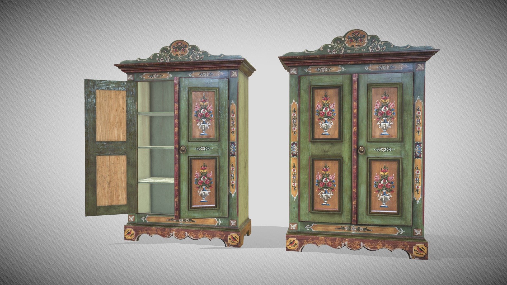 Old Wardrobe - Verdolo - Buy Royalty Free 3D model by Francesco ...
