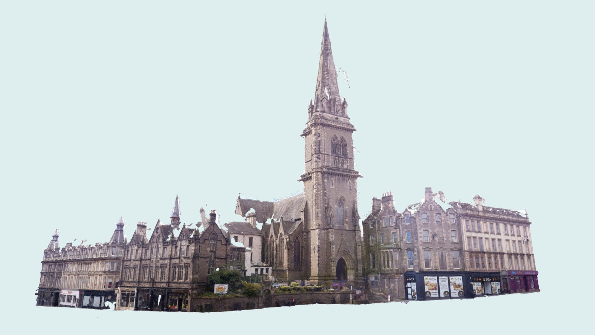 Dundee, city centre (Block G, Castle) - Download Free 3D model by ...