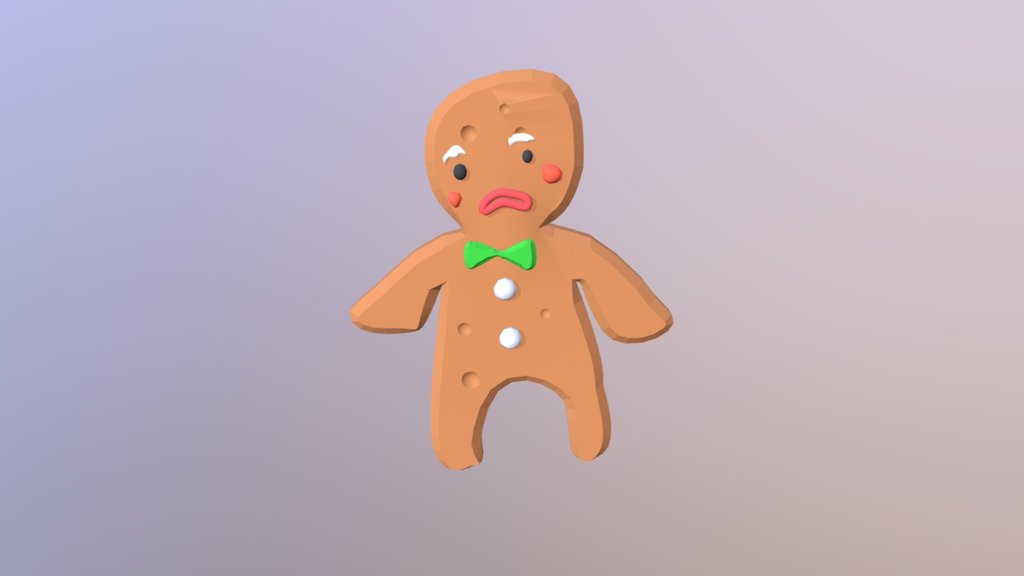 gingerbread man(3ds max) - 3D model by Eugene Lee (@eugenelee) [6959379 ...