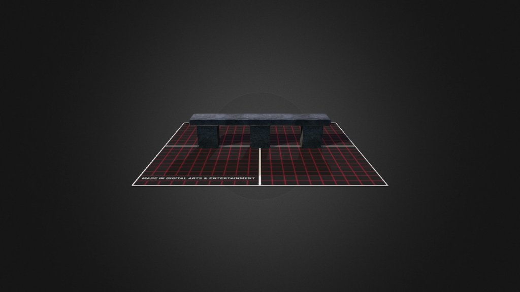 Stone Bench - 3D model by Alfred Campenaerts (@alfredcampenaerts ...