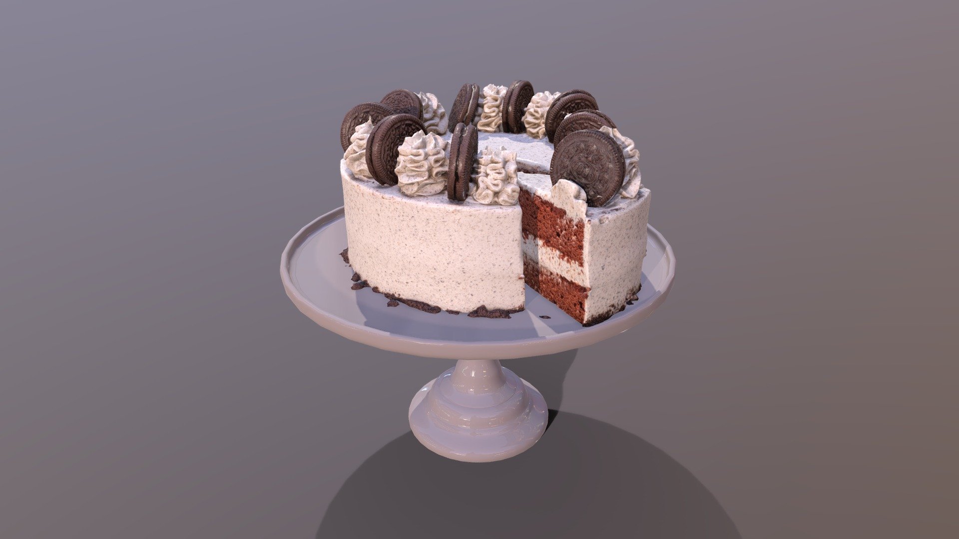 Sliced Oreo Cookie Cake - Buy Royalty Free 3D model by Cakesburg ...