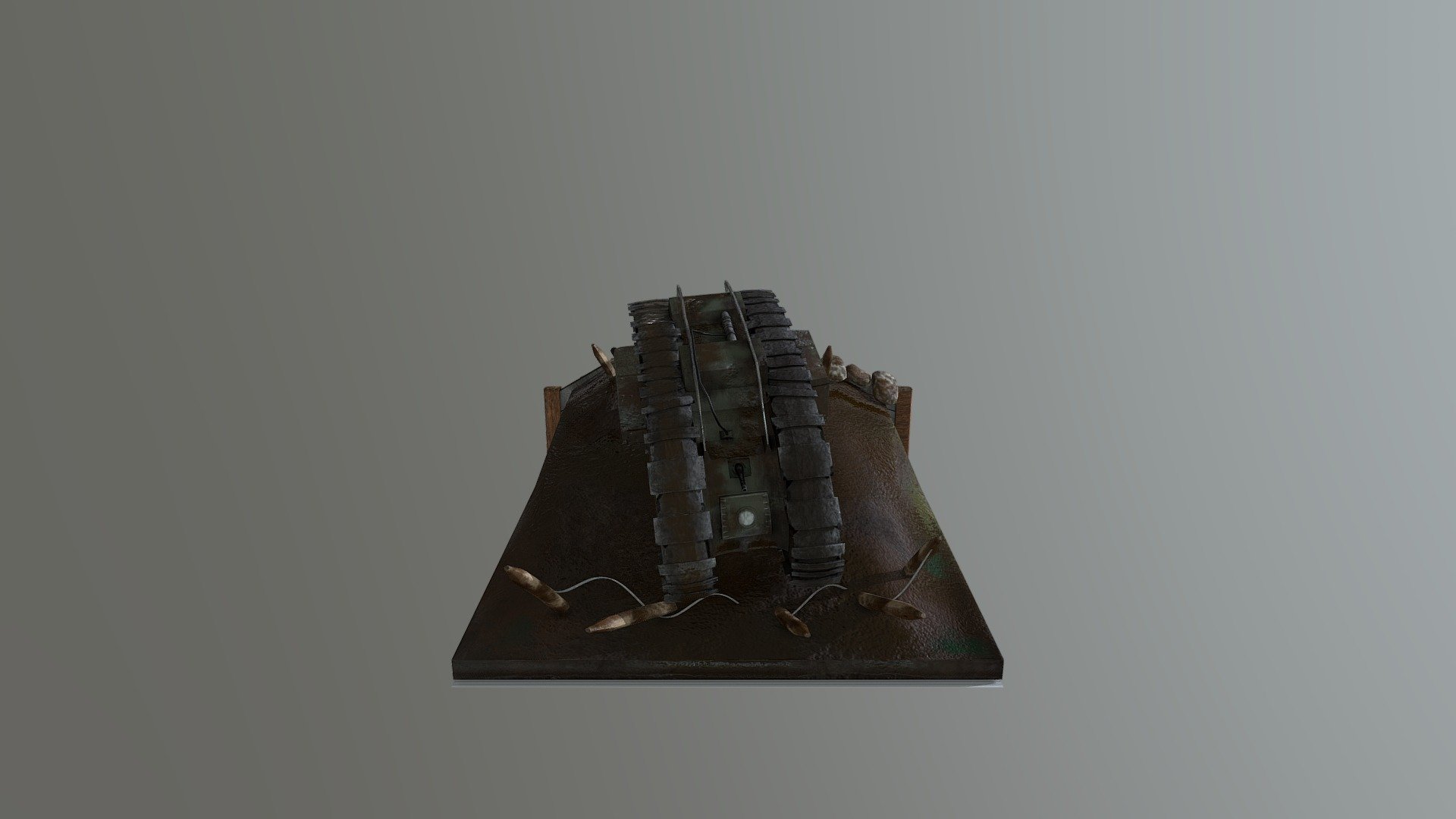WW1 Trench and Tank - 3D model by alexbreeze111 [695bb34] - Sketchfab
