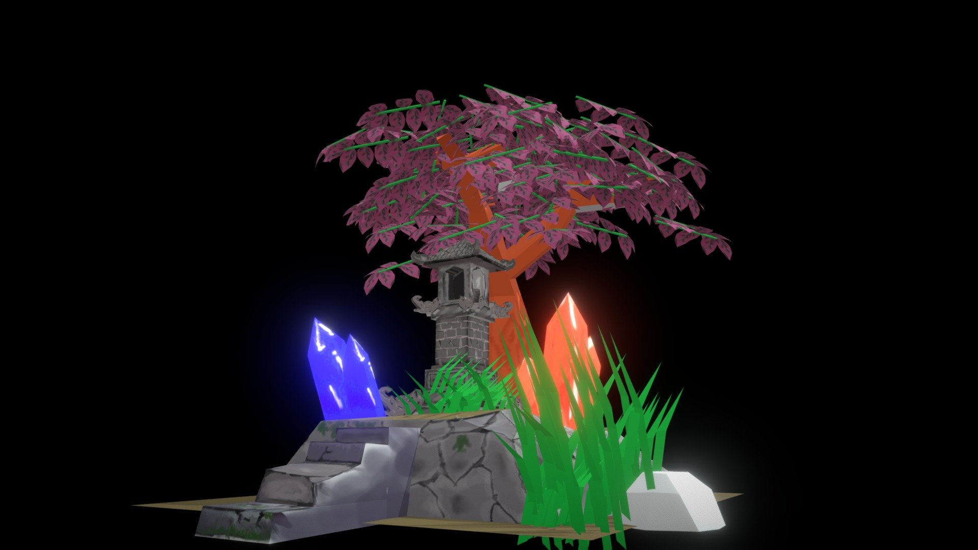 shrine_handpainted_stylized - Download Free 3D model by jayandrana ...