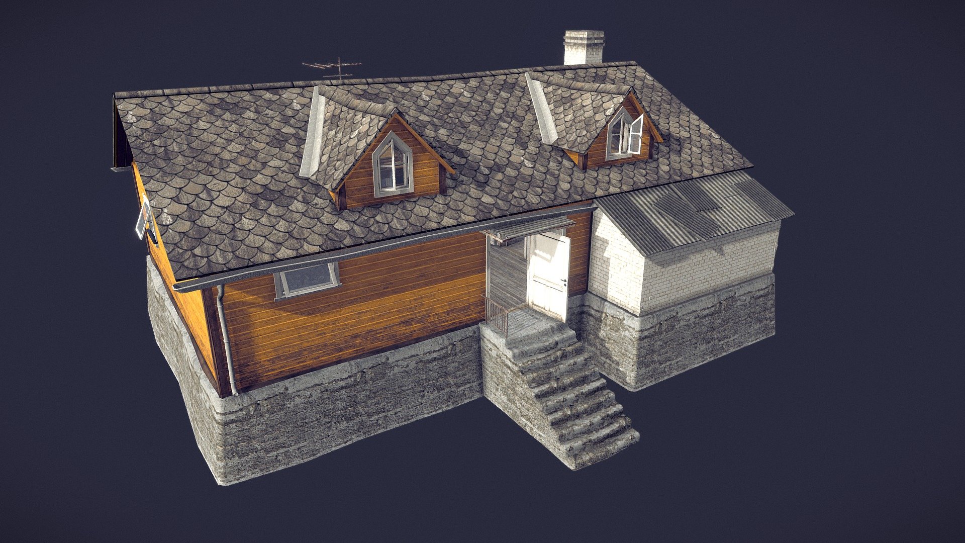 Eastern European House 01 - 3D model by Kestutis Jankunas (@Kestutis ...