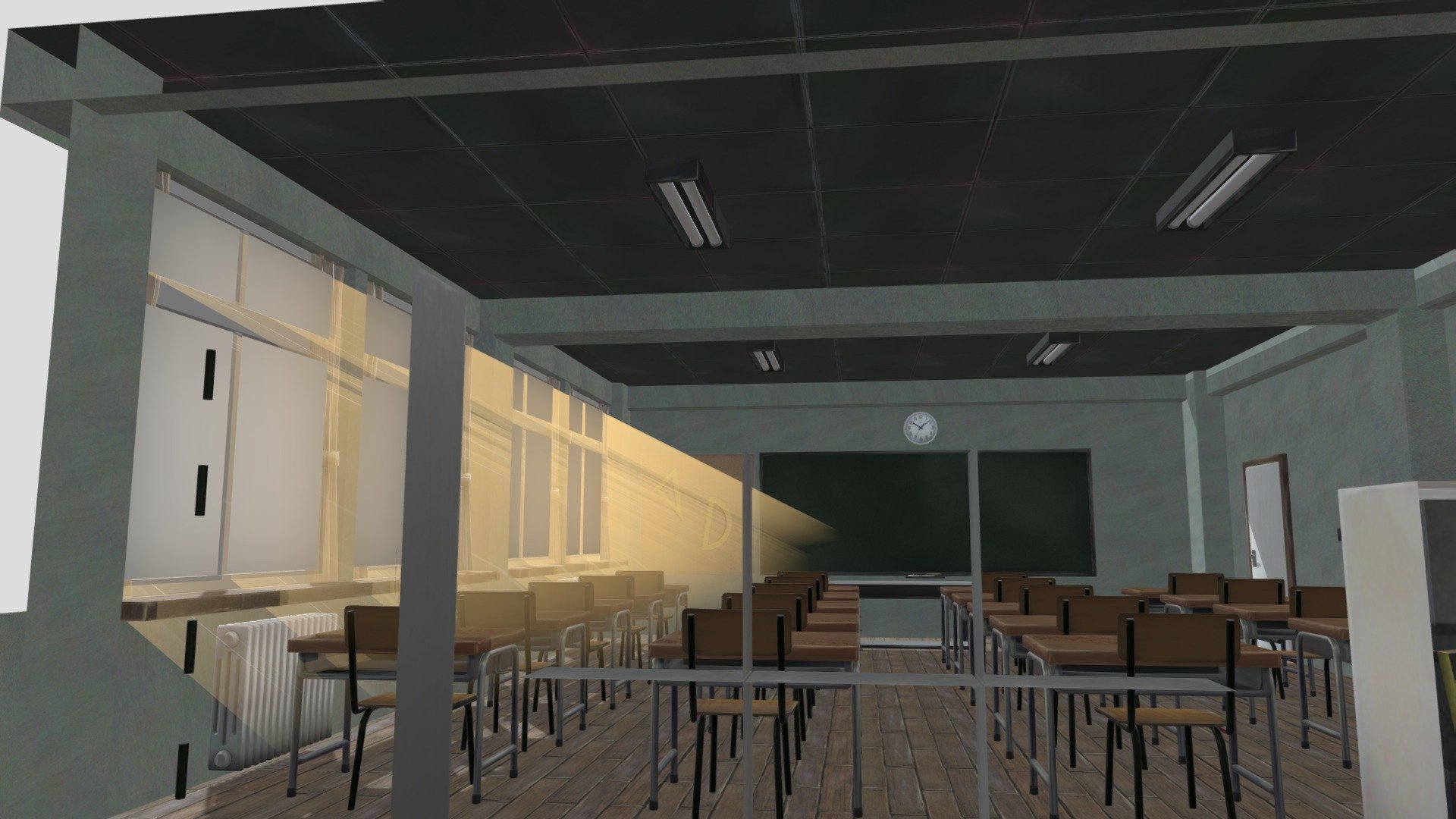 classroom - Download Free 3D model by radhitangga17 [6962153] - Sketchfab