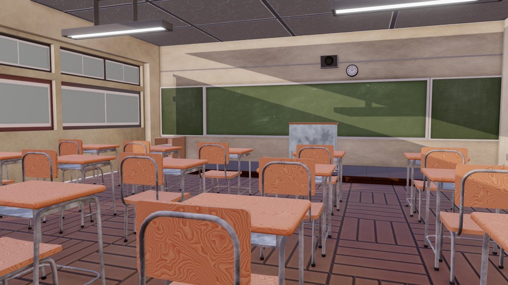 Classroom - A 3D model collection by remzart - Sketchfab