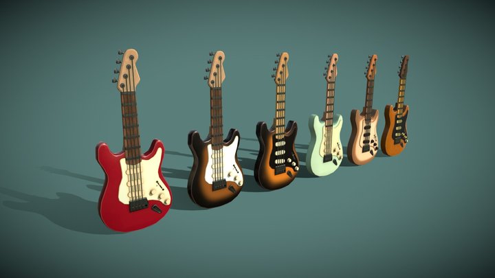 Guitar 3D models - Sketchfab