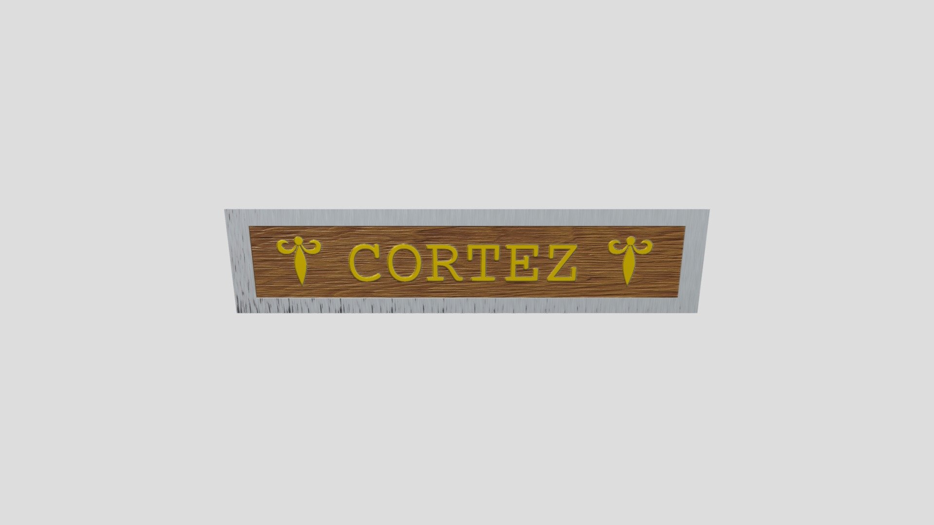Name Plate - Download Free 3D model by JoseCortez [6967ae3] - Sketchfab