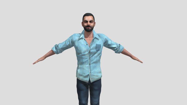 Cricketer 3D models - Sketchfab