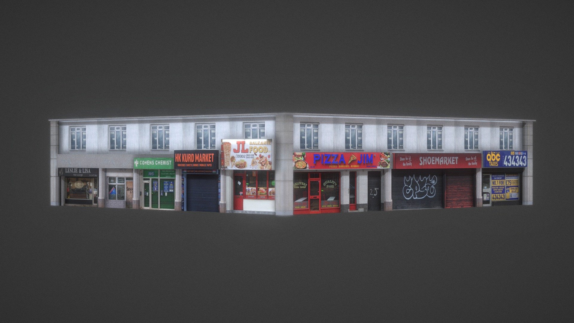 Terraced Shop | Lowpoly - Download Free 3D model by Frid.blend ...