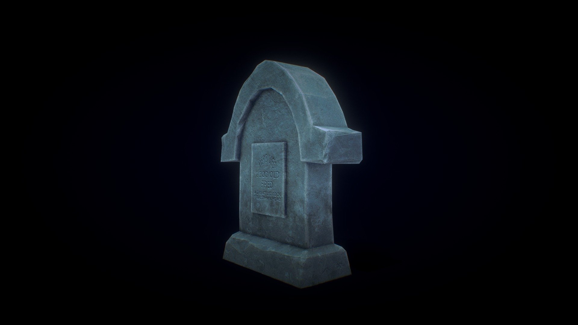 Low poly gravestone - Download Free 3D model by rakutin [6967fc8 ...
