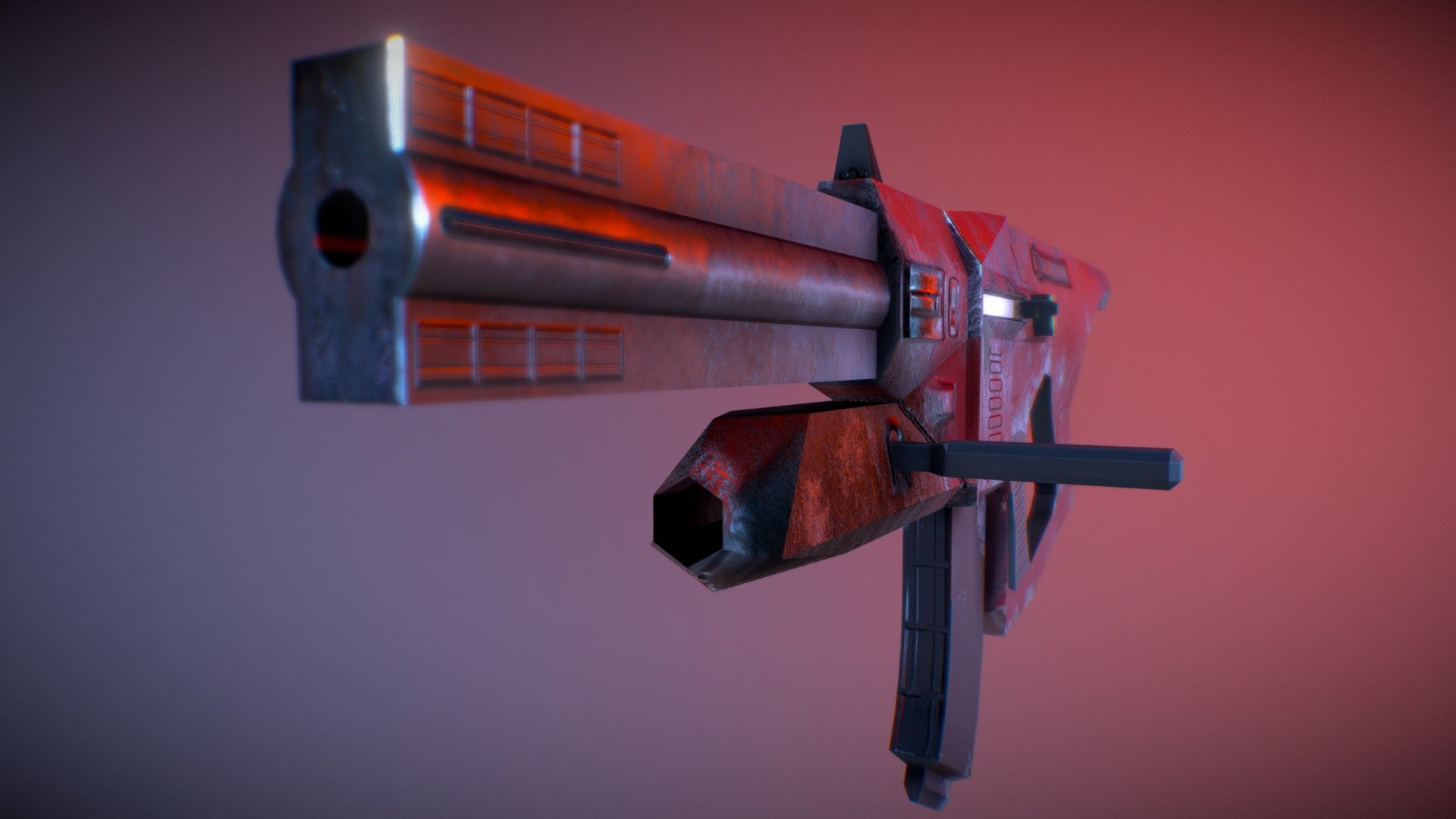 Light Machine Gun - Weapon Design - 3D model by Michael Wright (@rawer ...