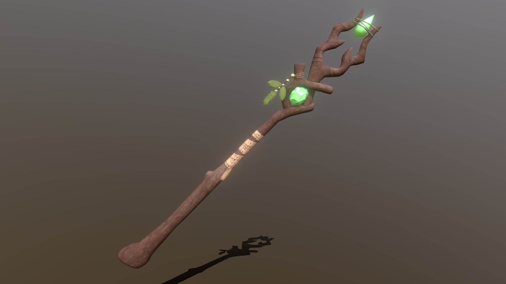 Forest Staff - 3D model by Aidan Brown (@aidbro) [696921d] - Sketchfab