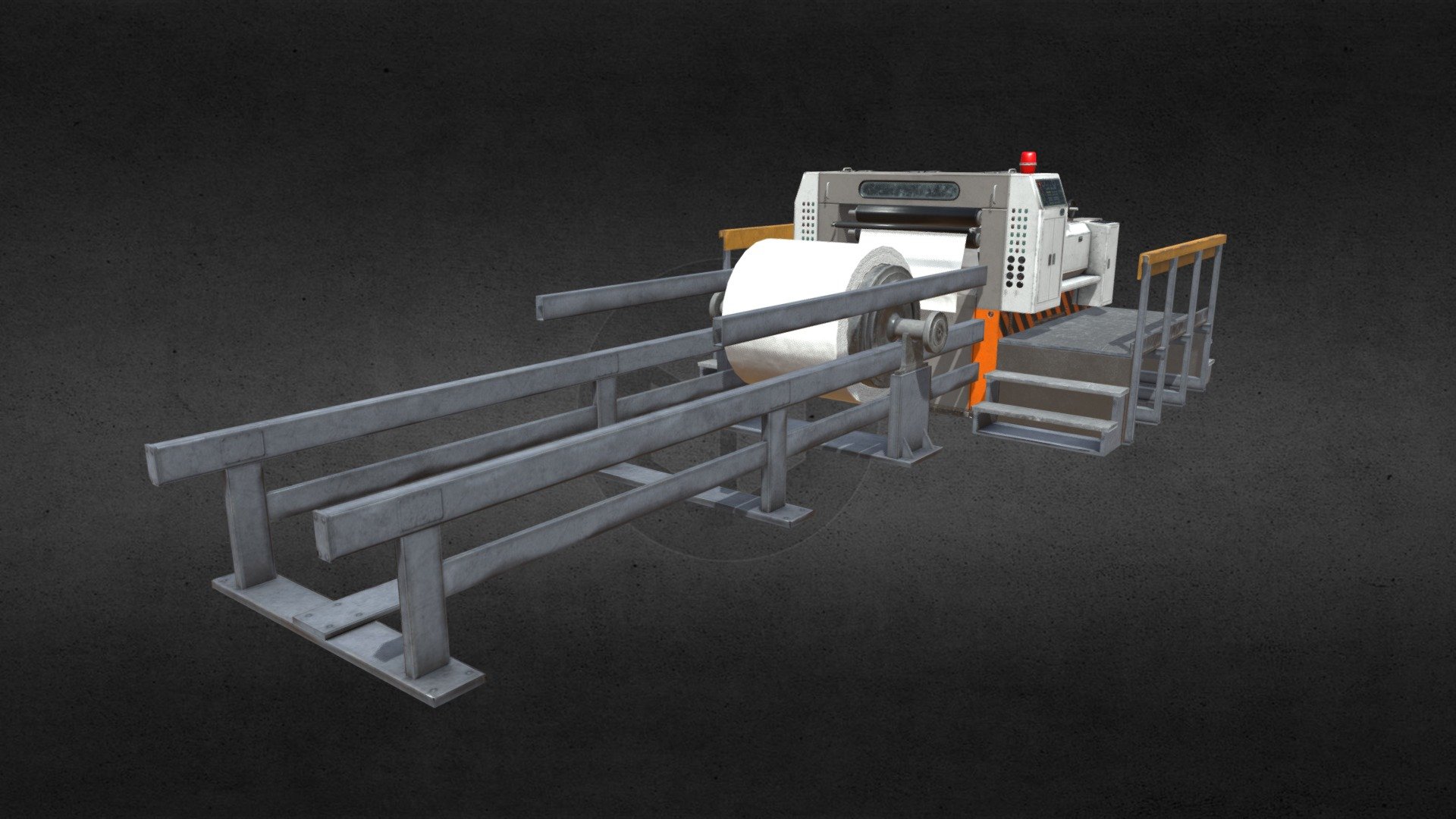 PaperRollMachine - 3D model by huai_te [696b016] - Sketchfab