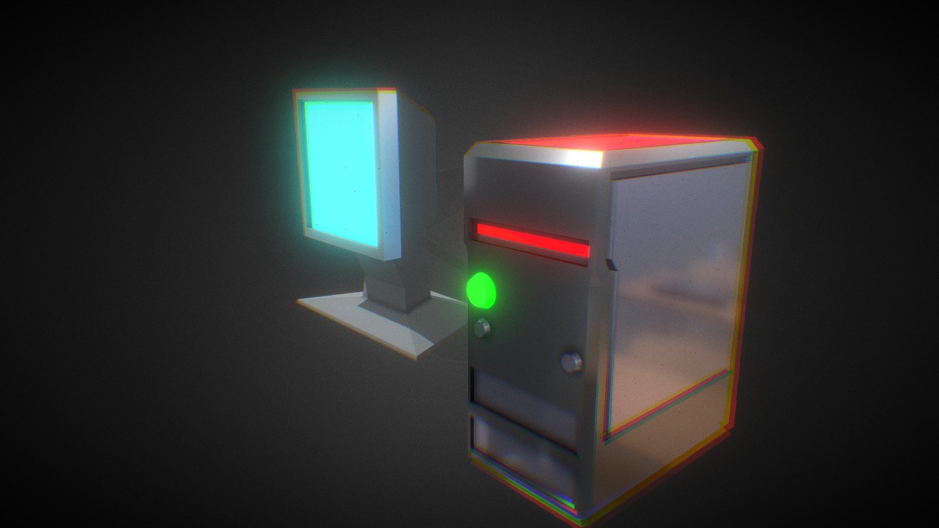 Low poly pc - Download Free 3D model by JackSpector_Ink (@jakku2001 ...